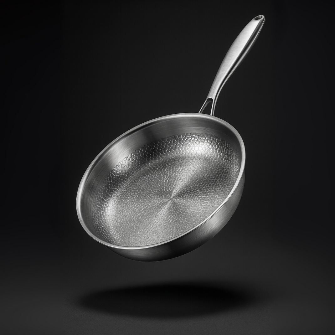 Pure Titanium Hammered Pan – Titan's Kitchen